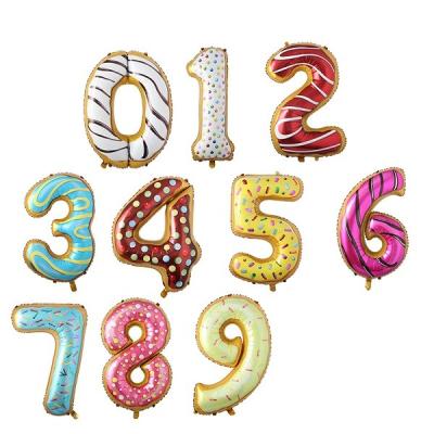 China Birthday Party 32 Inch Foil Number Balloons for sale
