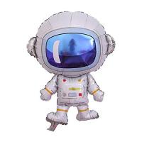 China Outer Space Themed Foil Mylar Party Balloons Astronaut Rocket Pattern 5Pcs for sale