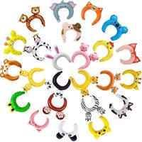 China 24pcs Kid Cartoon Inflatable Animal Headbands Foil Balloons OEM for sale
