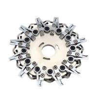 China Rotary Disc Clamping Display Set With Discs, Black Bean Clamp And Holder for sale