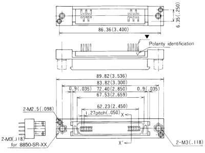 China Boardmount I O plug 3M P50-020-DDP-SR1-EA with 050 pitch EMI shielded and 20 position configuration for sale