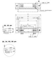 China Boardmount I O plug 3M P50-020-DDP-SR1-EA with 050 pitch EMI shielded and 20 position configuration for sale