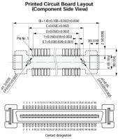 China 1 mm Pitch Surface Mount Plug Connector with Keyed Design Straight and Right Angle 3M PK10-080P-R-DA for sale
