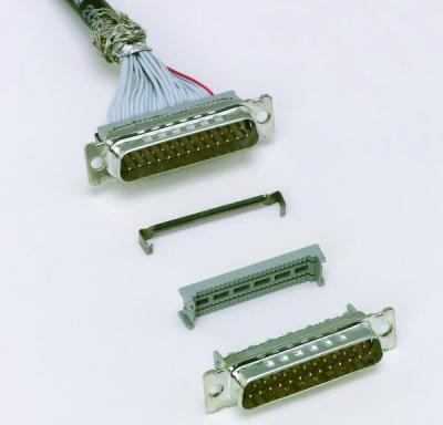 China electrical connector 3M 8209-8000 d sub plug with metal strain relief and enhanced emi esd protection features for sale