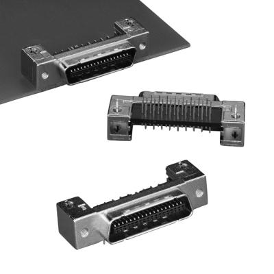 China Mini D Ribbon MDR Connector 3M 10120-52B2PC Shielded Boardmount Through Hole Right Angle Plug Zinc Alloy Housing for sale