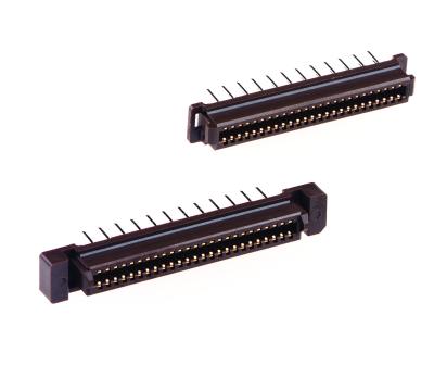 China Vertical stacking connector 3M P50L-040S-D-DA with UL 94V-0 insulator and gold flash contact plating for sale