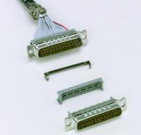 China Durable D Sub Plug Connector 3M 3448-8D25A with Improved Metal Strain Relief and EMI ESD Protection for sale