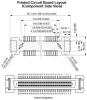 China Socket Connector 3M PK10-050S-R-DA with Surface Mount Retention Clips and Automated Assembly Options for sale