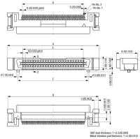 China Socket Connector 3M PK10-050S-R-DA with Surface Mount Retention Clips and Automated Assembly Options for sale