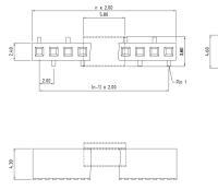 China 3M 953108 2000 AR PR Surface Mount Through Board Socket 2 mm Single Row Straight Dual Entry UL 94V 0 Rated for sale