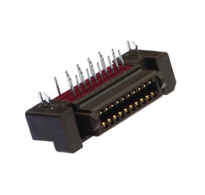 China Right Angle Low Profile Socket 3M P50L-020S-RR1-DA with UL 94V-0 Glass Filled PPS Insulator Material for sale