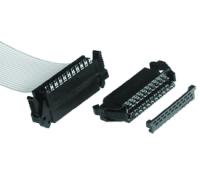 China Flat ribbon cable connector 28 AWG PVC with latch and strain relief 3M P50E-030S-EA wiremount socket for sale