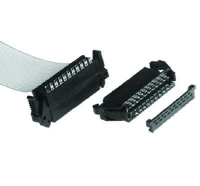 China Flat ribbon cable connector 28 AWG PVC with latch and strain relief 3M P50E-030S-EA wiremount socket for sale