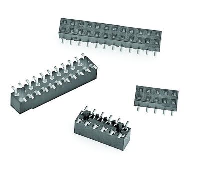 China 3M 150226-6002-RB 1502 Series Boardmount Socket 2 Millimeter Pitch Straight Surface Mount and Through Hole for sale