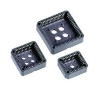 China Four row low profile chip carrier sockets compatible with automated loading equipment and wave soldering 3M 8468-11B1-RK-TP for sale