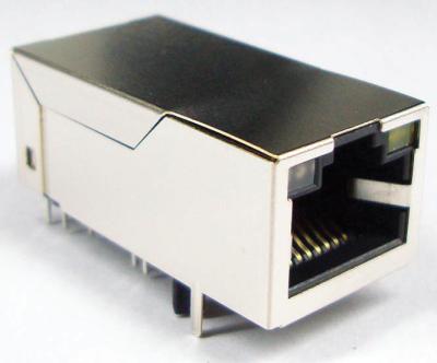 China RJ45 connector single port ABRACON ARJ 199 supporting CAT 3 5e and 6 cables for Ethernet connections for sale