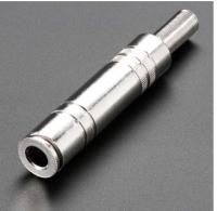 China 1 quarter inch stereo jack connector durable metal design for audio cables Adafruit Industries 1804 for sale
