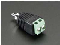 China RCA Male Plug Terminal Block Connector Compatible with Multiple Wire Types Adafruit Industries 2792 for sale