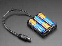 China 3 x AA Battery Holder with 2.1mm DC Jack and 8 Inch Cable Providing 3.6 to 4.5 Volt Output Adafruit Industries 3842 for sale