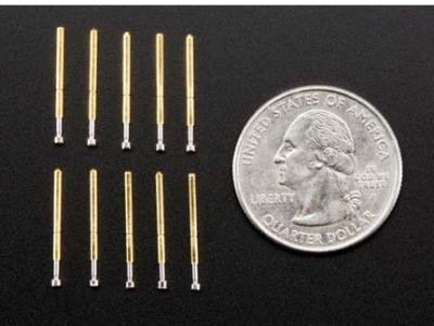 China Spring Loaded Crown Head Pogo Pins Pack of 10 Adafruit Industries 2429 for Programming Testing Jigs for sale