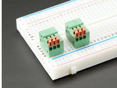 China Spring Terminal Blocks 3 Pin 0.1 Pitch Right Angle Wire Connectors Pack of Five Adafruit Industries 1074 for sale