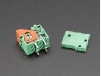China Spring Terminal Blocks 3 Pin 0.1 Pitch Right Angle Wire Connectors Pack of Five Adafruit Industries 1074 for sale