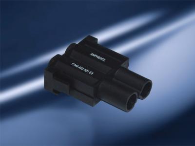 China Industrial 2 pin heavy duty connector with crimp termination Amphenol C146A02801E8 rated 1000 volts for sale