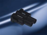 China Industrial 2 pin heavy duty connector with crimp termination Amphenol C146A02801E8 rated 1000 volts for sale