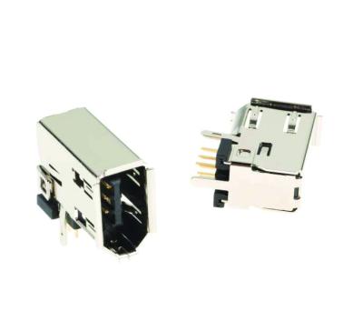 China Durable 3M 3E106-2230KV 2.0 mm IEEE 1394 Right Angle Upright Through Hole Male Plug Connector for sale
