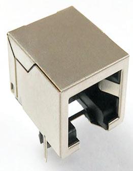 China Low profile shielded RJ45 jack right angle ABRACON ARJ014-011157 ideal for networking applications for sale