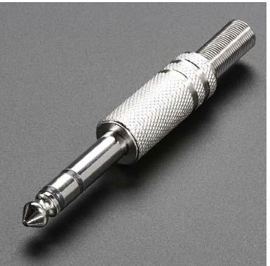 China Adafruit Industries 1803 metal 1 quarter inch stereo plug designed for heavy duty audio cable connections for sale