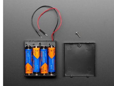 China Compact 4 x AA Battery Holder with On Off Switch and Dupont Connectors Adafruit Industries 830 Model for sale