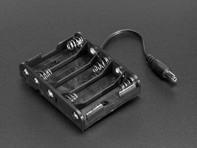 China 5 Volt 5 x AA Battery Holder Featuring 2.1mm DC Jack Adafruit Industries 3456 for Development Boards for sale
