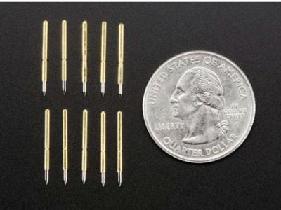 China Needle Head Pogo Pins 10 Pack Model P75 B1 Designed for Programming Adafruit Industries 2430 Applications for sale