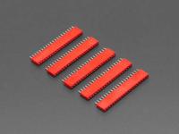 China Red 20 Pin Female Header 01 Pitch 5 Pack Electronic Connectors Adafruit Industries 4157 Components for sale