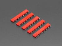China Red 20 Pin Female Header 01 Pitch 5 Pack Electronic Connectors Adafruit Industries 4157 Components for sale