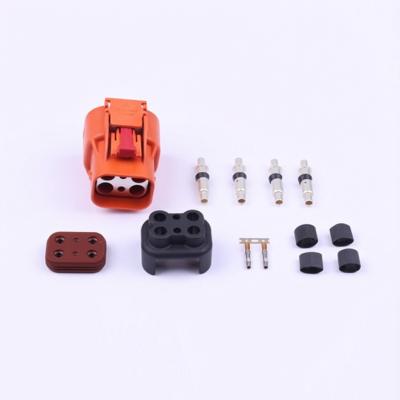 China Electric vehicle power connector Amphenol ELP4A02 featuring RADSOK technology and durable plastic shell for sale