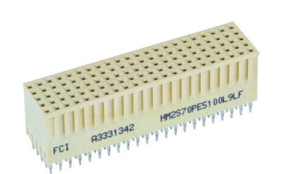 China Vertical receptacle connector Amphenol HM2S30PE5100N9LF Millipacs 2mm Hard Metric series with robust construction for sale