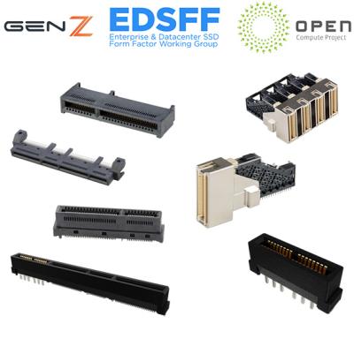 China High speed card edge connector Amphenol ME1005610101011 supporting SFF TA 1002 Gen Z EDSFF standards for sale