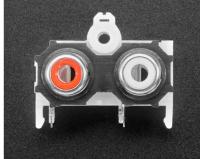 China Compact Dual RCA Jack with Solderable Contacts and Mounting Tab Adafruit Industries 4171 Audio Connector for sale