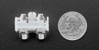 China Compact Dual RCA Jack with Solderable Contacts and Mounting Tab Adafruit Industries 4171 Audio Connector for sale