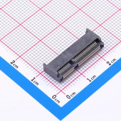 China 67 contact PCIe M2 Gen 3 and Gen 4 Card Edge Connector Amphenol MDT420E03001 for storage applications for sale