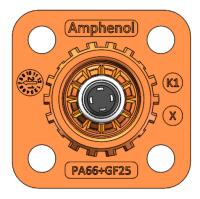 China Quick lock compression lug Amphenol SLPHPM10BSR1 featuring copper alloy contacts for heavy equipment for sale