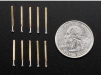 China Spring loaded pogo pins cupped head design slim 1 millimeter body diameter Adafruit Industries 2428 ideal for testing jigs for sale