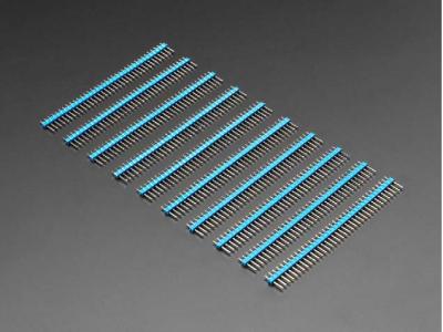 China Blue 36 pin 01 inch pitch break away male header pack of 10 Adafruit Industries 4150 ideal for prototyping for sale