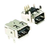 China Durable 3M 3E106-0220KV right angle male plug featuring vibration resistance and polarized design for IEEE 1394 applications for sale