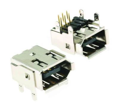 China Durable 3M 3E106-0220KV right angle male plug featuring vibration resistance and polarized design for IEEE 1394 applications for sale