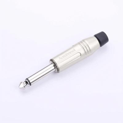 China Durable phone plug mono assembly featuring nickel and gold plating Amphenol ACPM GN for connections for sale