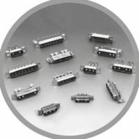 China Mixed contact connector Amphenol L17DM537441 with flash gold plating on signal and shielded contacts for sale