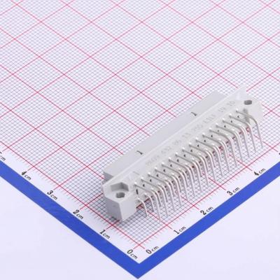 China DIN reverse receptacle connector Amphenol 86094328613755E1LF angled spill style R2 for circuit board for sale